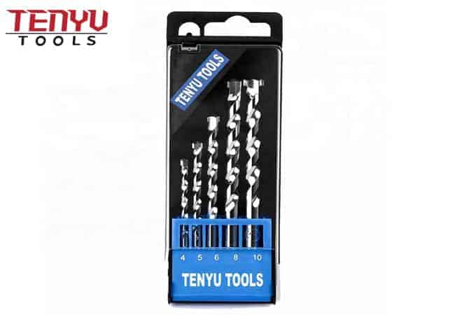 Concrete Drill Bit Set | Zinc Concrete Bits in Plastic Box