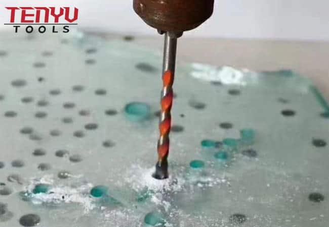 Porcelain Bit | Sand Blasted Cross Tip Glass Drill Bit