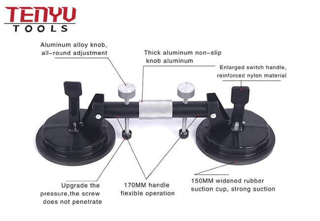 Glass Suction Holder | Pulling Seam Tiles Suction Cup Holder